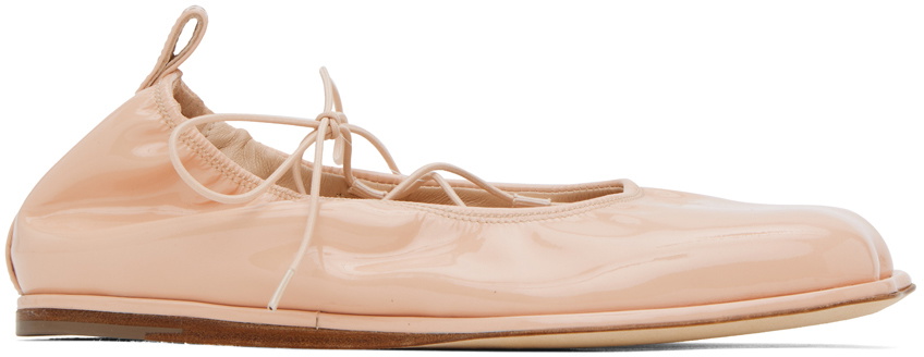 Simone Rocha Pink Heart Toe Ballerina Flats Simone Rocha
