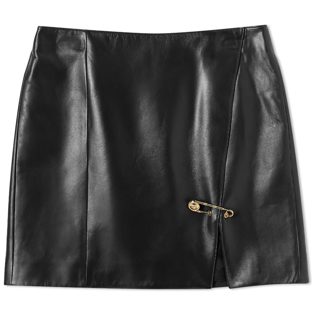 Versace Leather Pin Mini Skirt Versace