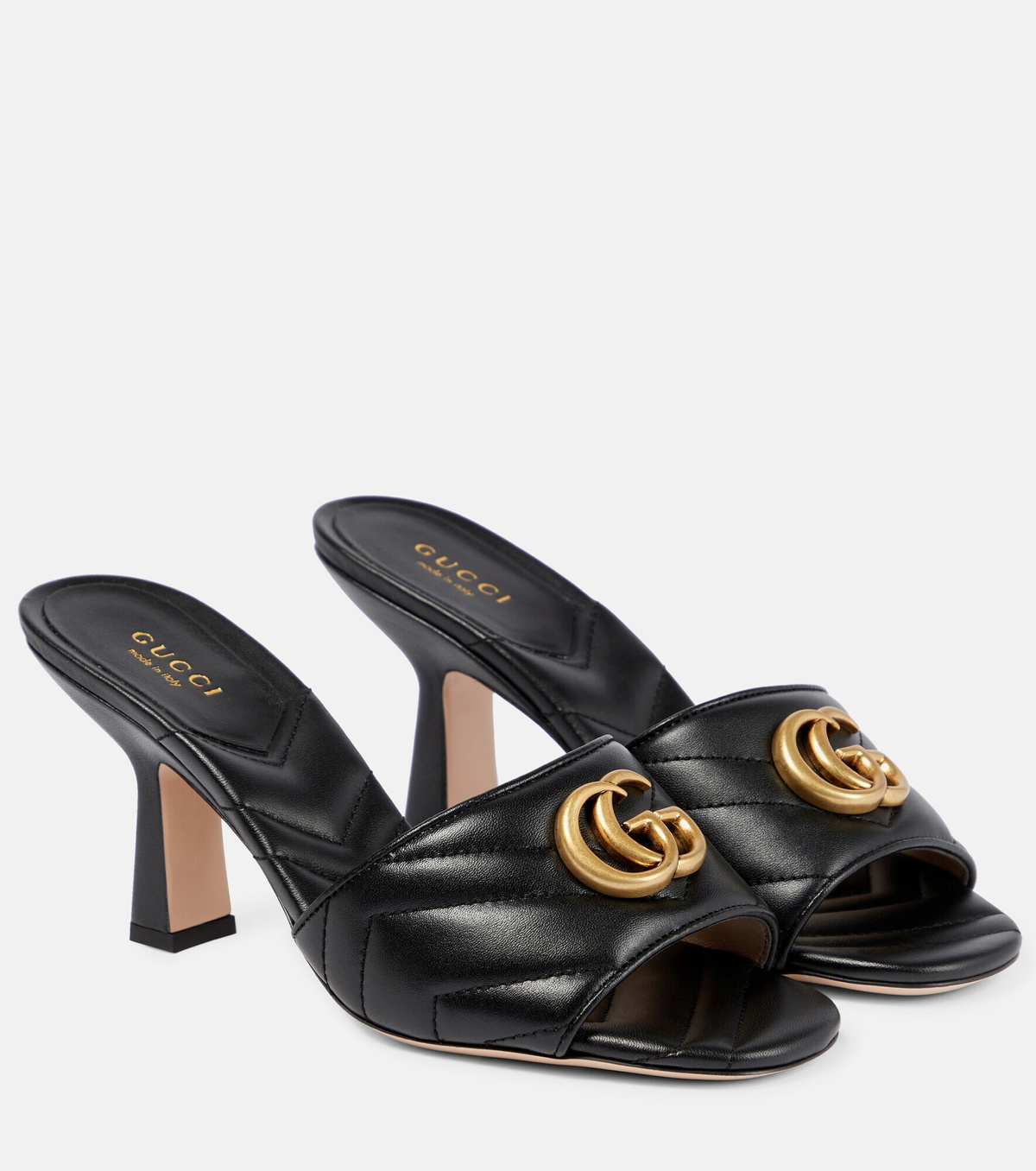 Gucci - Double G leather sandals Gucci