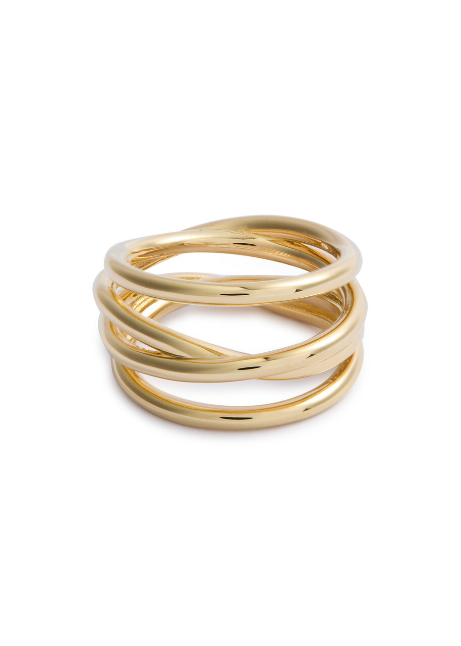 Otiumberg Twine 14kt Gold Vermeil Ring Otiumberg