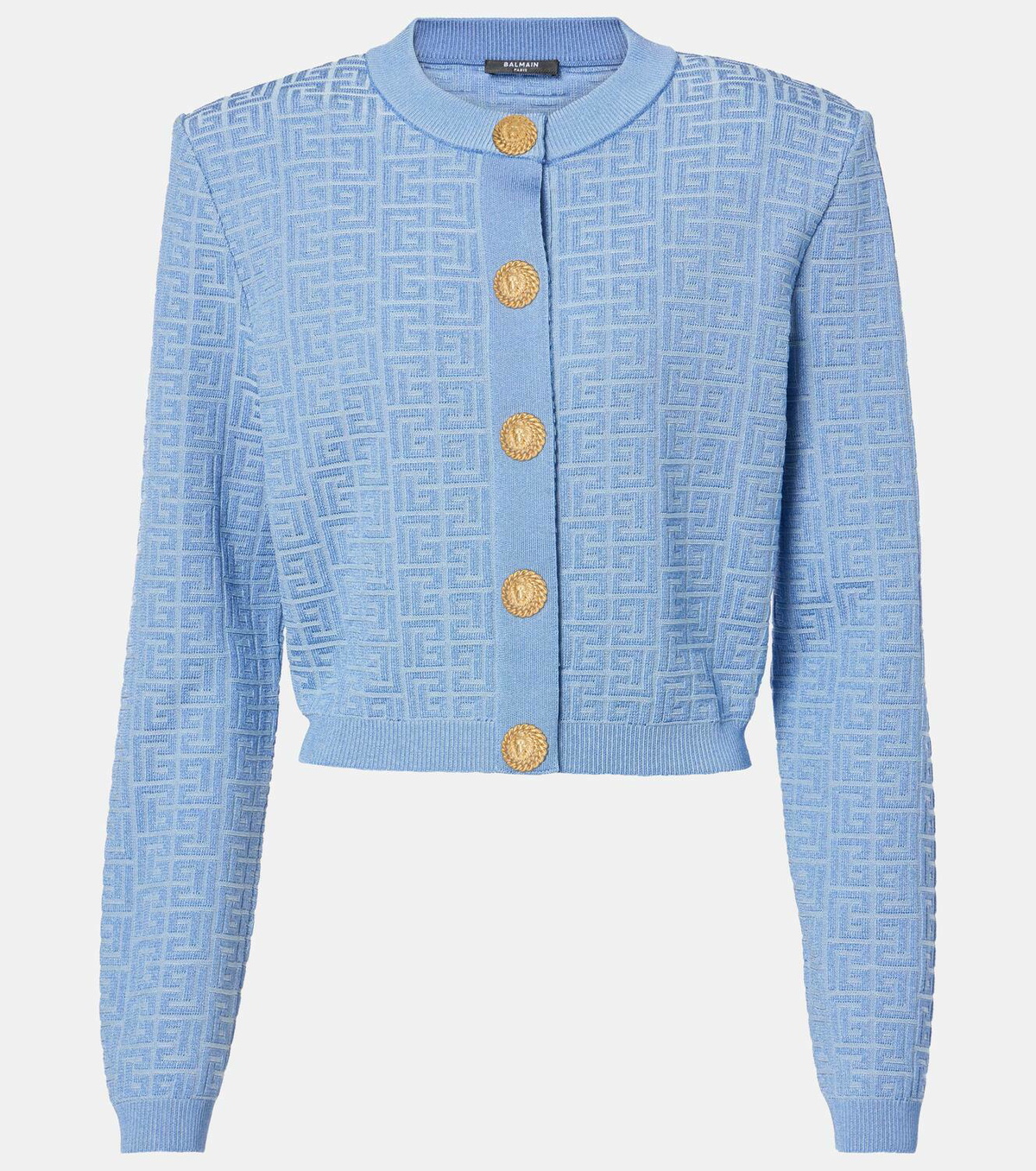 Balmain Monogram lamé cardigan Balmain