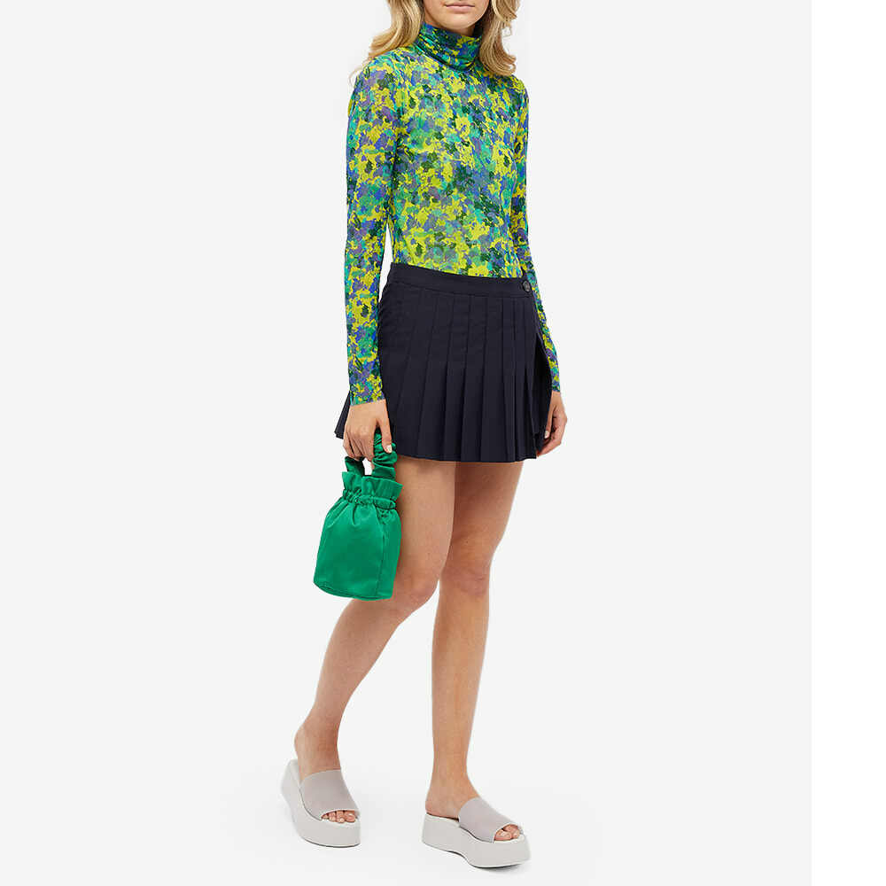 GANNI Women's Pouch Bag in Kelly Green GANNI