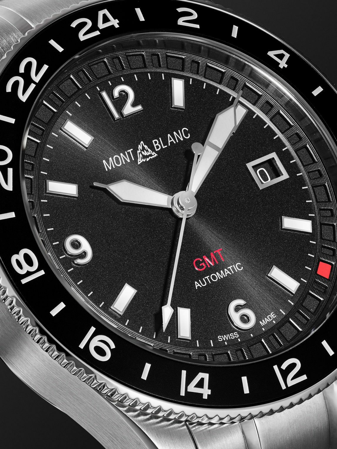 Montblanc - 1858 GMT Automatic 42mm Stainless Steel Watch, Ref. No ...