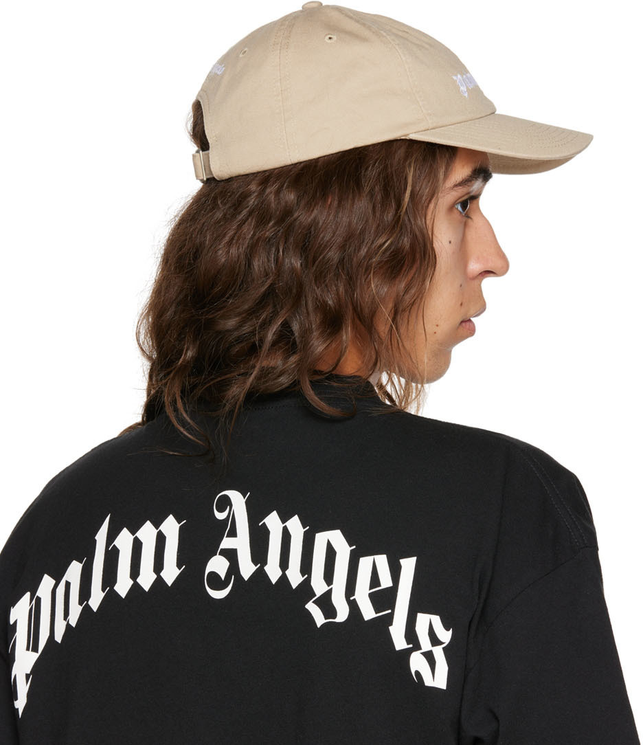 Palm Angels Beige Classic Logo Cap Palm Angels