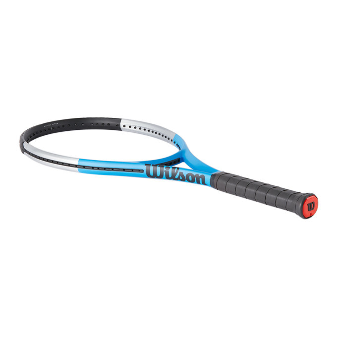 Wilson Racquet Blue and Grey Ultra 100 V3 Reverse Tennis Racket Wilson