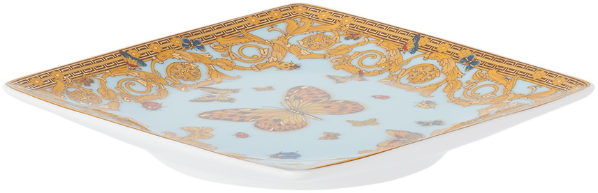 Versace Gold Rosenthal 'Le Jardin' Tray Versace
