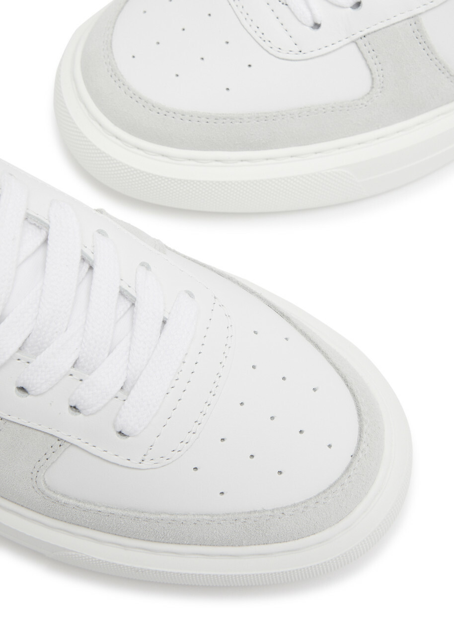Cleens Court Panelled Sneakers White Cleens