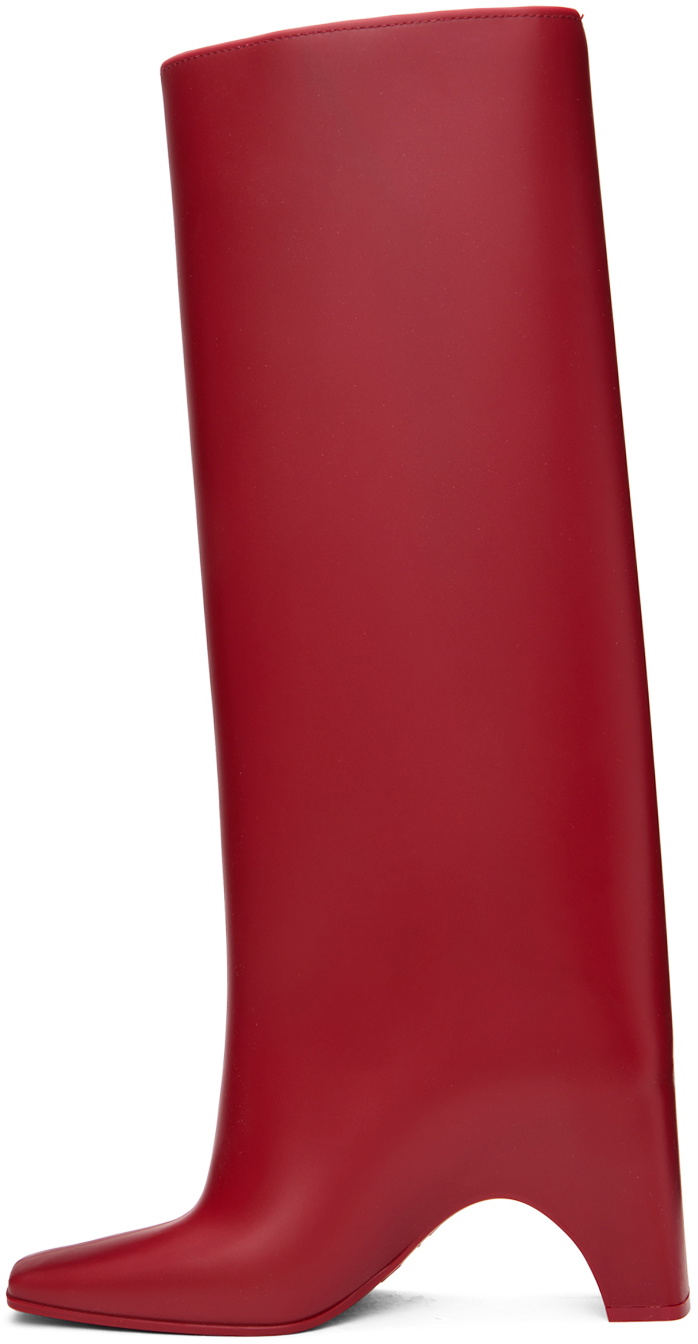 Coperni Red Rubber Bridge Tall Boots Coperni