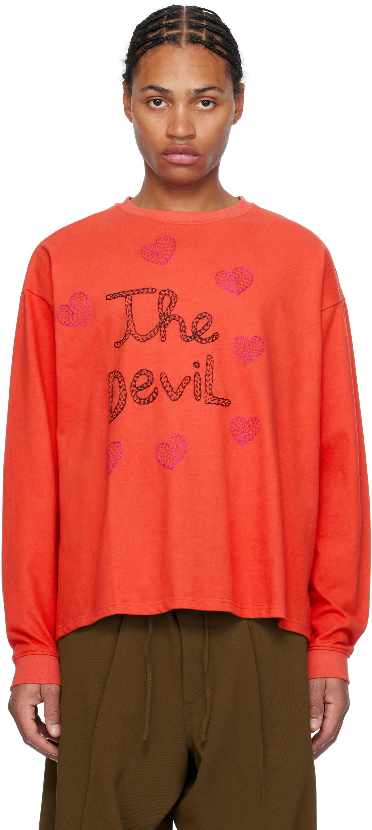 Glass Cypress Red 'Devil' Sweatshirt Glass Cypress