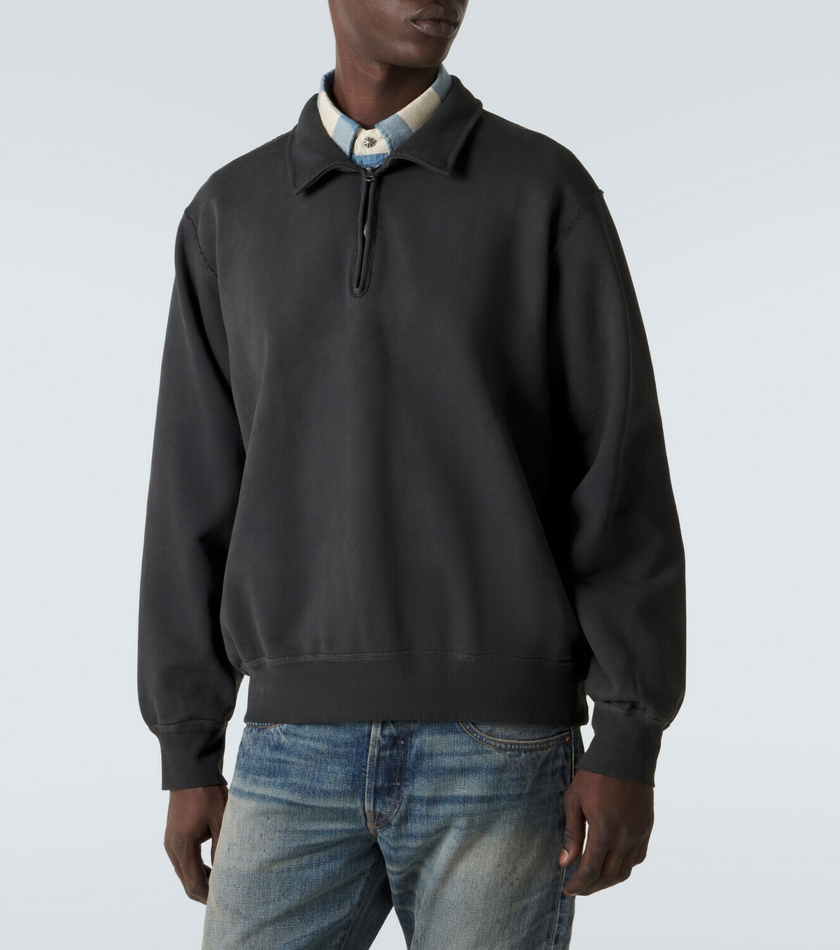 RRL Cotton half-zip sweatshirt RRL