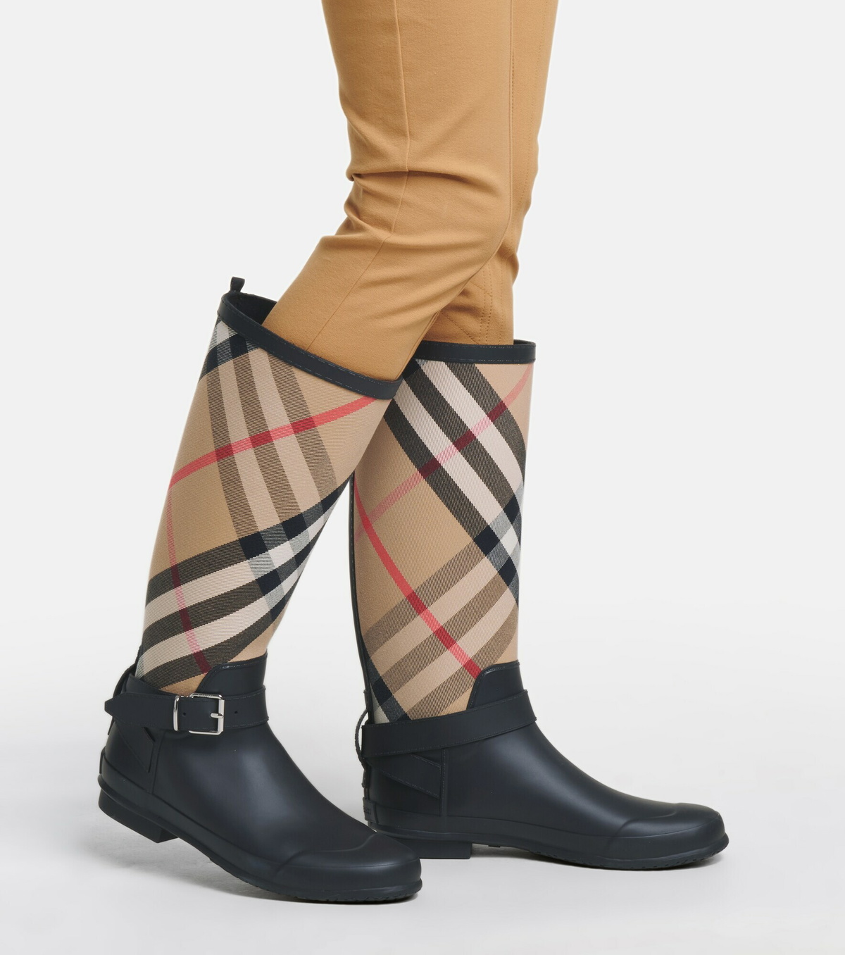 Burberry - House Check rubber rain boots Burberry