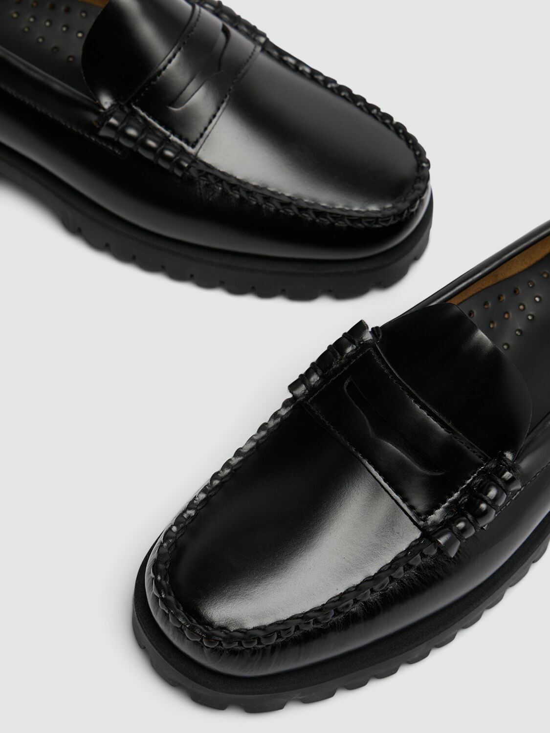 SEBAGO 20mm Dan Lug Leather Loafers Sebago