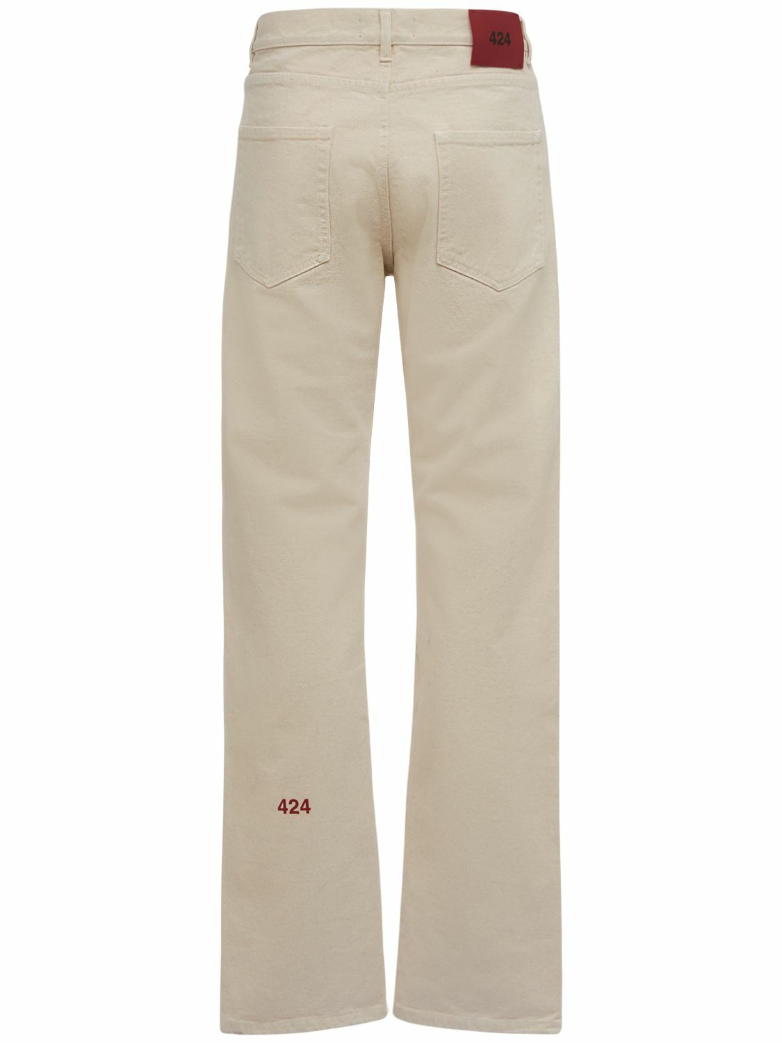 424 22.5cm Straight Cotton Denim Jeans 424