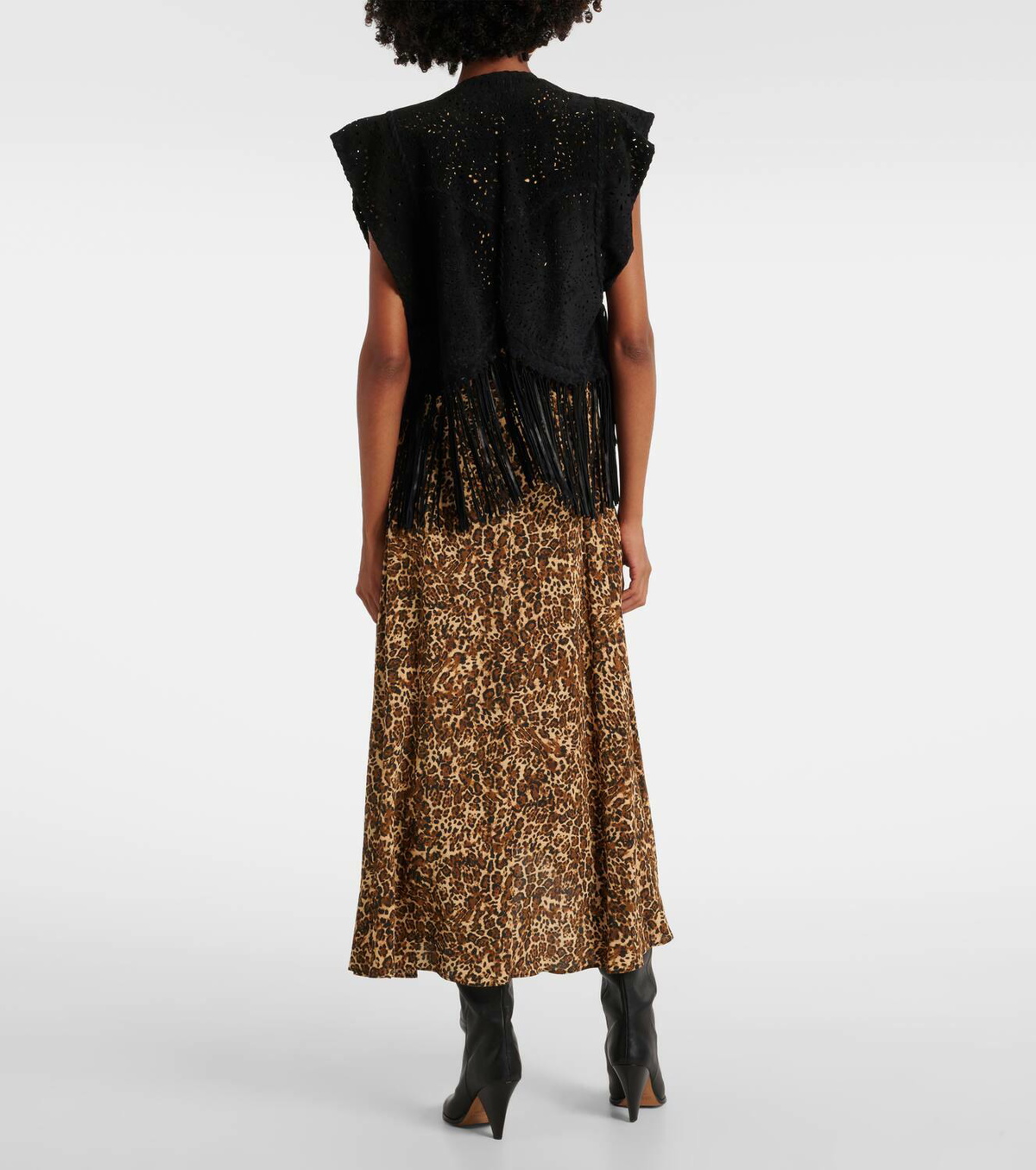 Isabel Marant Edita fringed leather vest Isabel Marant