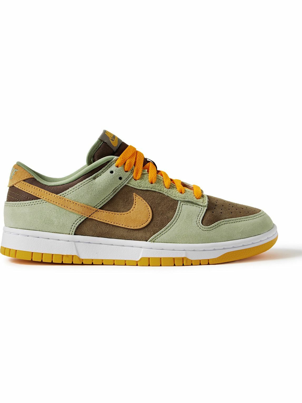 Nike - Dunk Low Suede Sneakers - Green Nike
