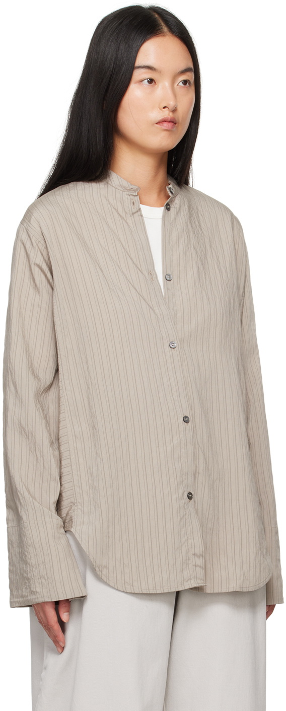 Studio Nicholson Taupe Bonsho Shirt Studio Nicholson