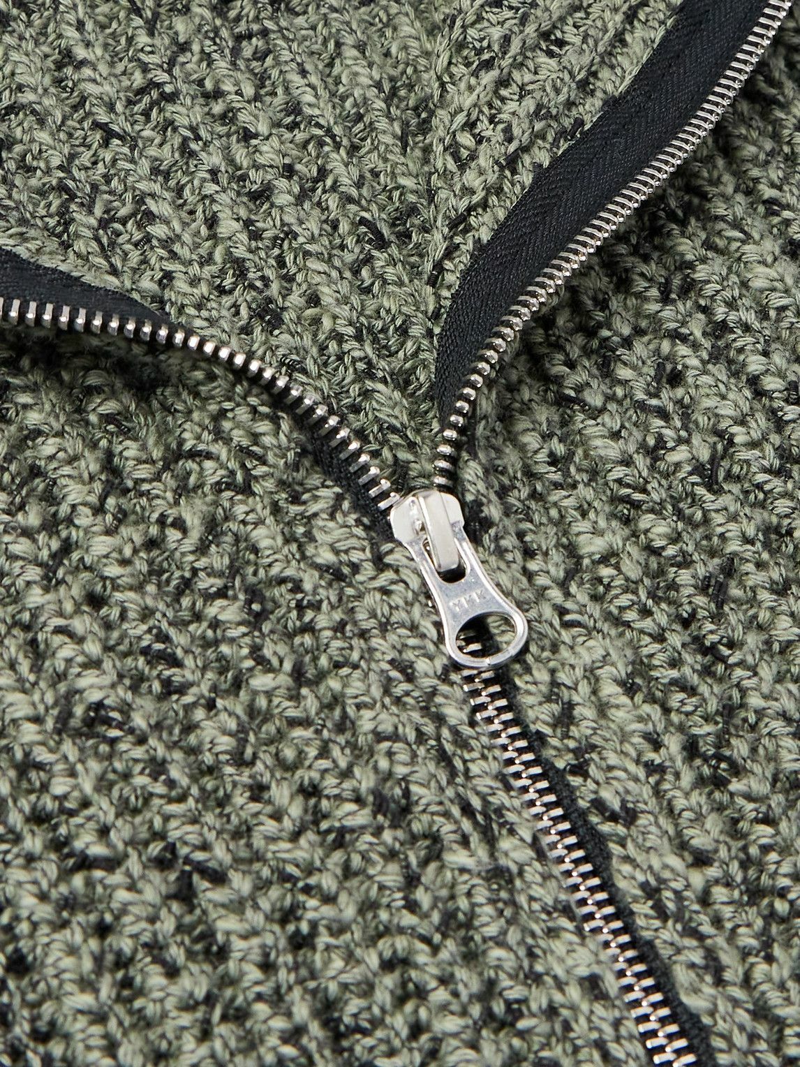 Stone Island - Slim-Fit Logo-Appliquéd Ribbed Cotton Zip-Up Cardigan ...