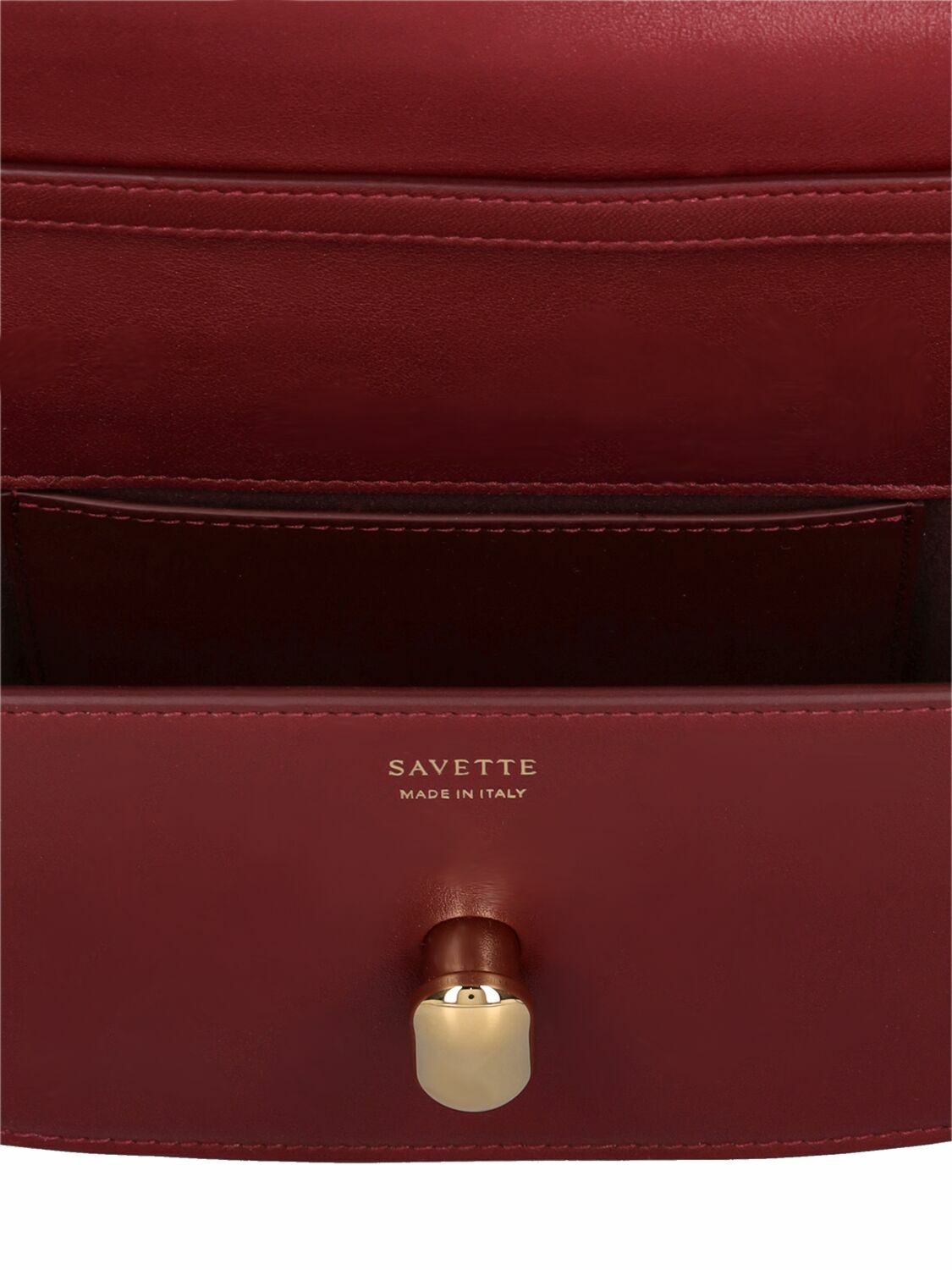 SAVETTE The Tondo Crescent Leather Shoulder Bag Savette