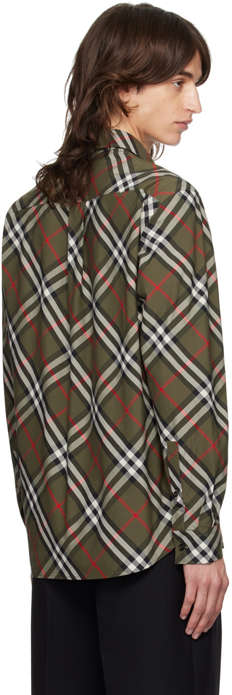 Burberry Green Check Shirt Burberry