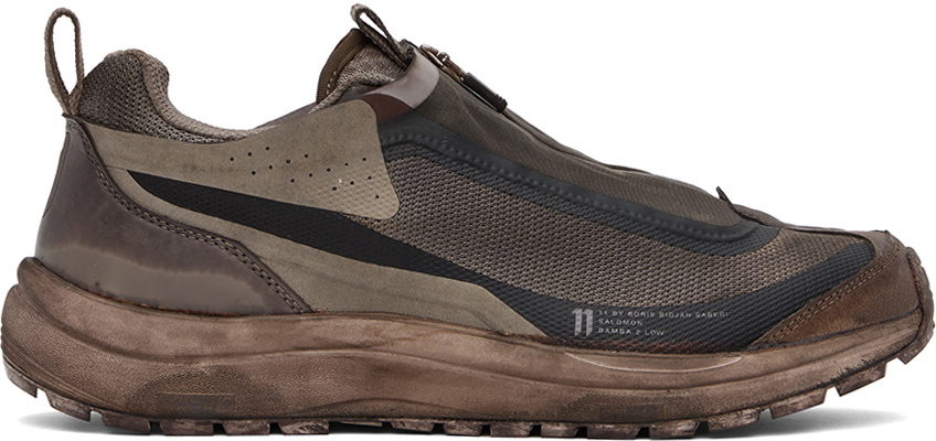 11 by Boris Bidjan Saberi Brown Salomon Edition Bamba 2 Low Sneakers 11 ...