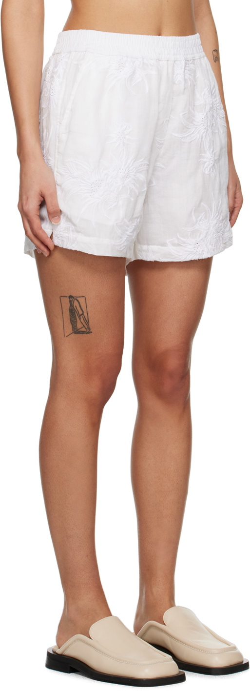 rag & bone White Emma Shorts Rag and Bone