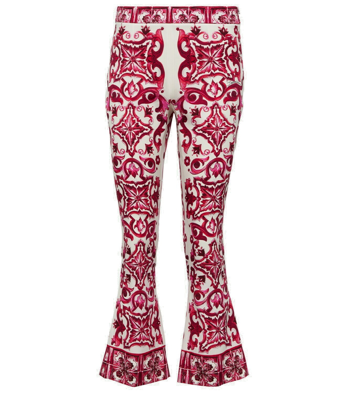 Dolce&Gabbana Printed flared trumpet leg pants Dolce & Gabbana