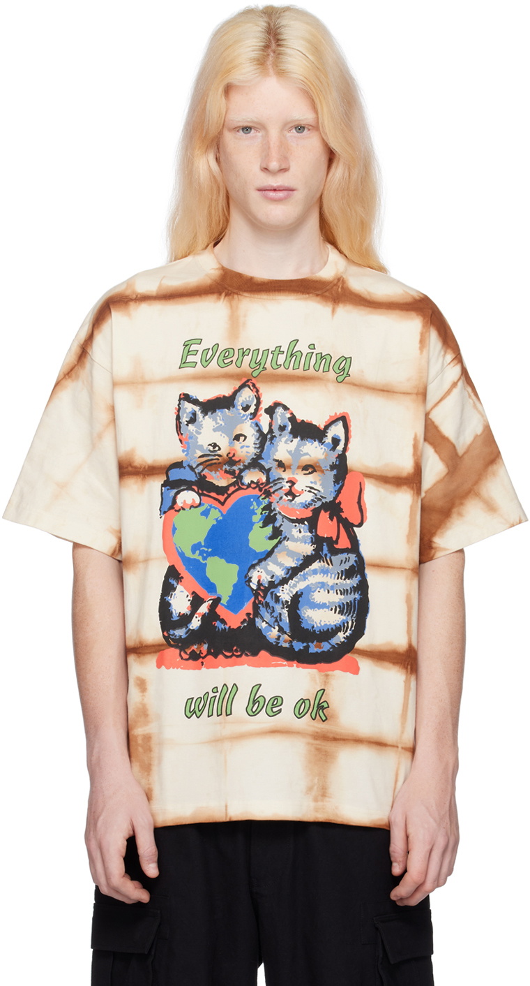 Story mfg. SSENSE Exclusive Brown Grateful T-Shirt Story Mfg.