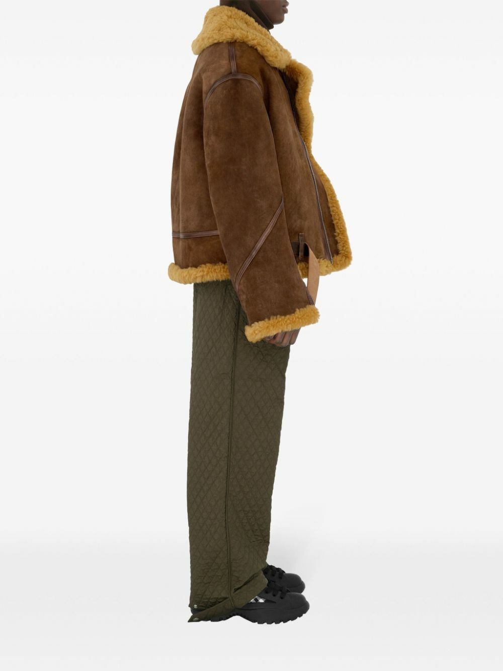 Burberry Shearling Aviator Jacket Burberry