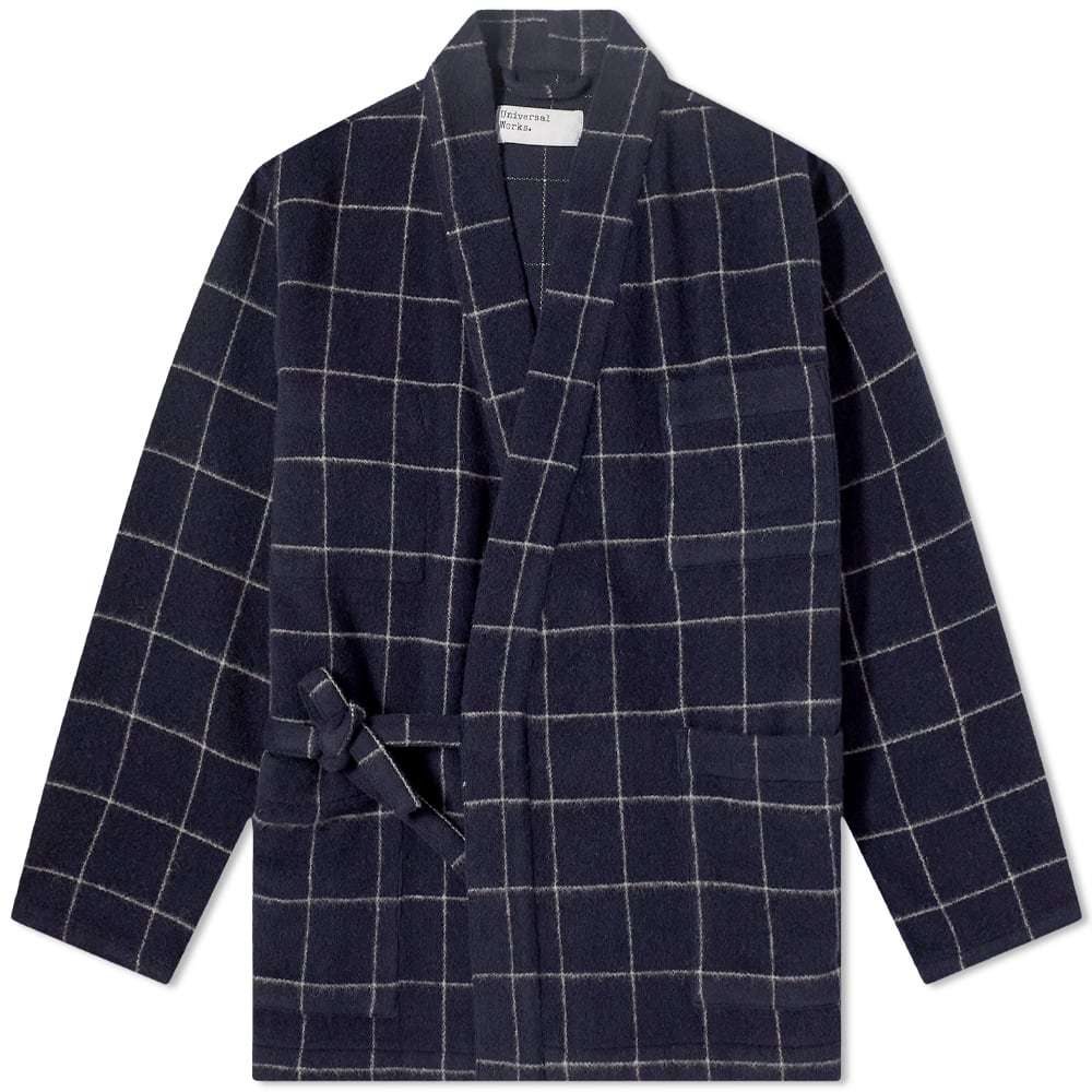 Universal Works Check Wool Kyoto Work Jacket Universal Works