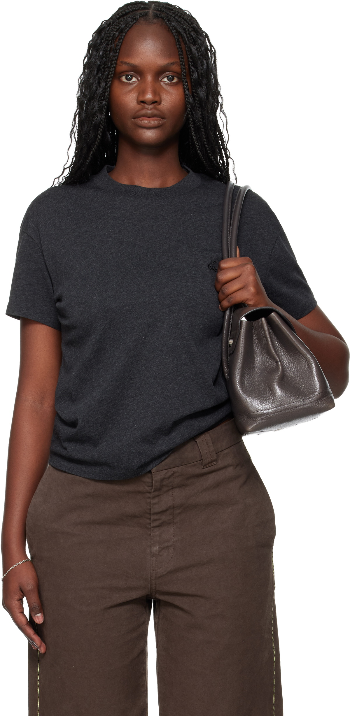 Fear of God ESSENTIALS Gray Holiday Embroidered Classic Fit T-shirt ...