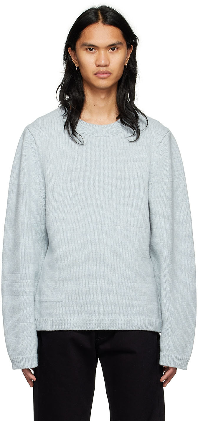 Raf Simons Blue Merino Wool Sweater Raf Simons