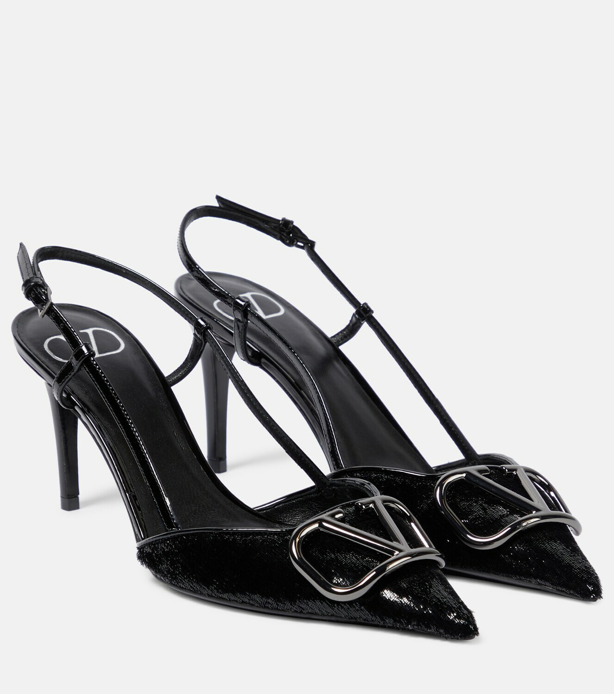 Valentino Garavani VLogo Signature 80 slingback pumps Valentino Garavani VLogo Signature 80 slingback pumps