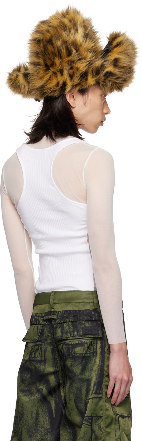 Jean Paul Gaultier Black 'The Leopard Ushanka' Hat Jean Paul Gaultier