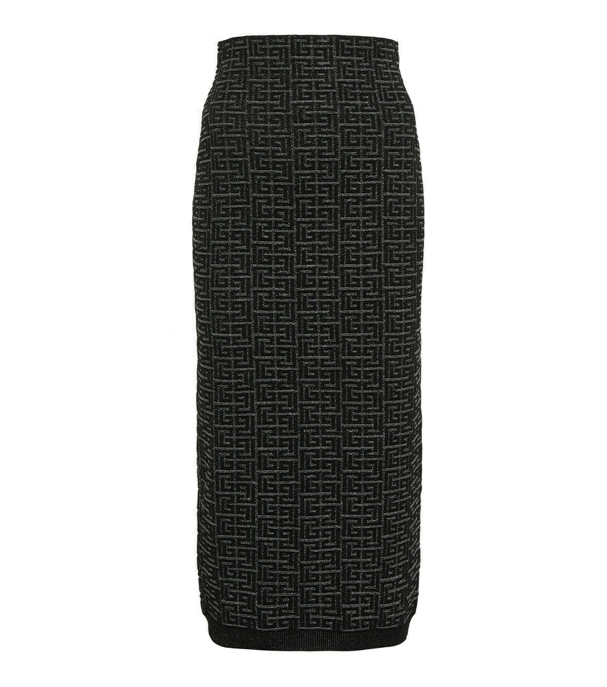 Balmain - Monogram jacquard pencil skirt Balmain