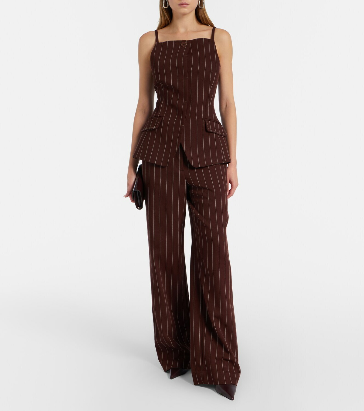 Simkhai Tavar pinstripe wide-leg pants Simkhai