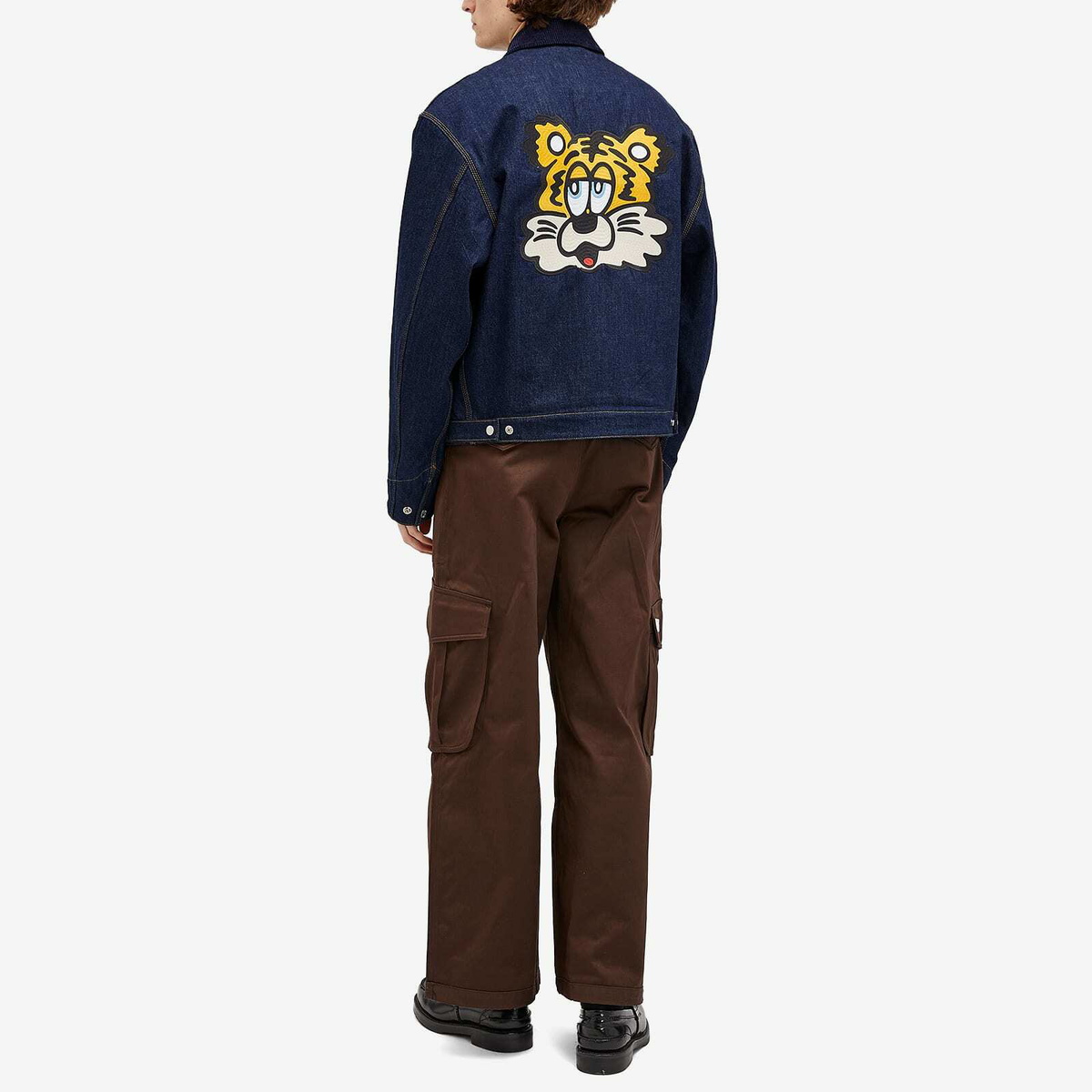 Kenzo Men's Verdy Collection Padded Workwear Jacket in Blue Kenzo