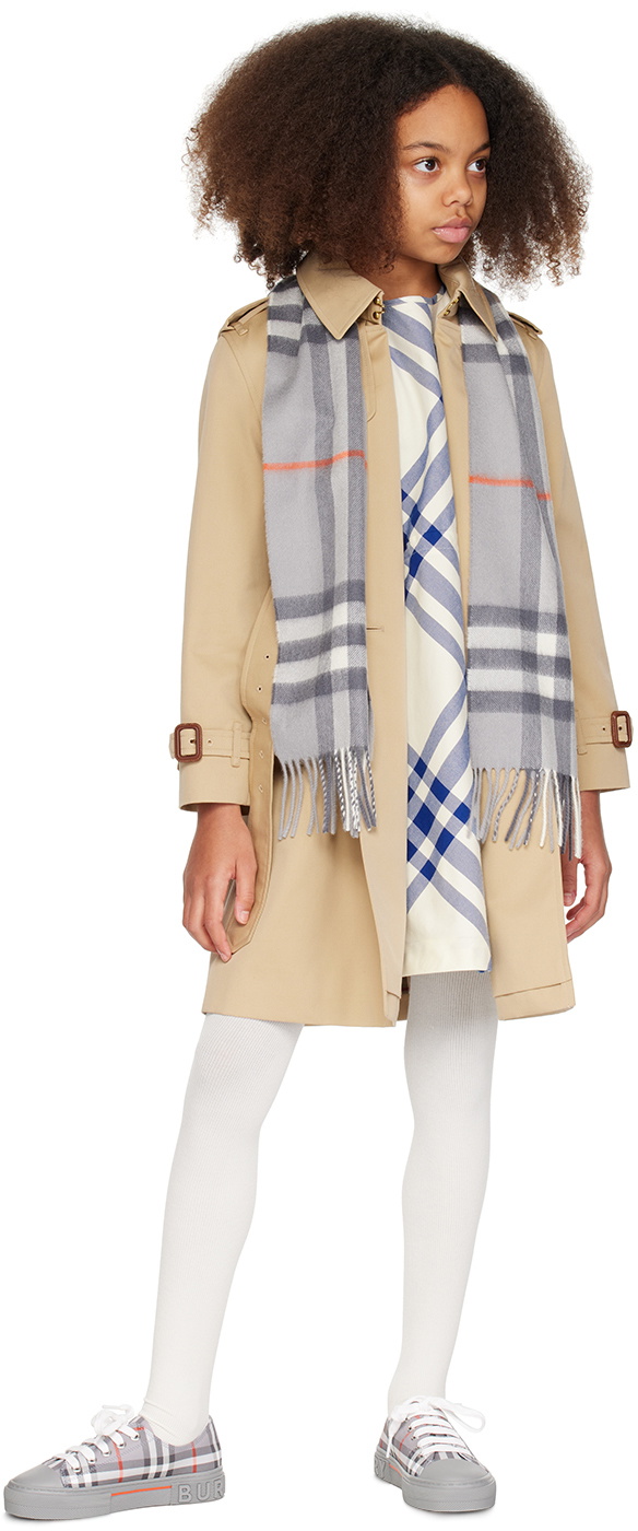 Burberry Kids Beige Belted Trench Coat Burberry