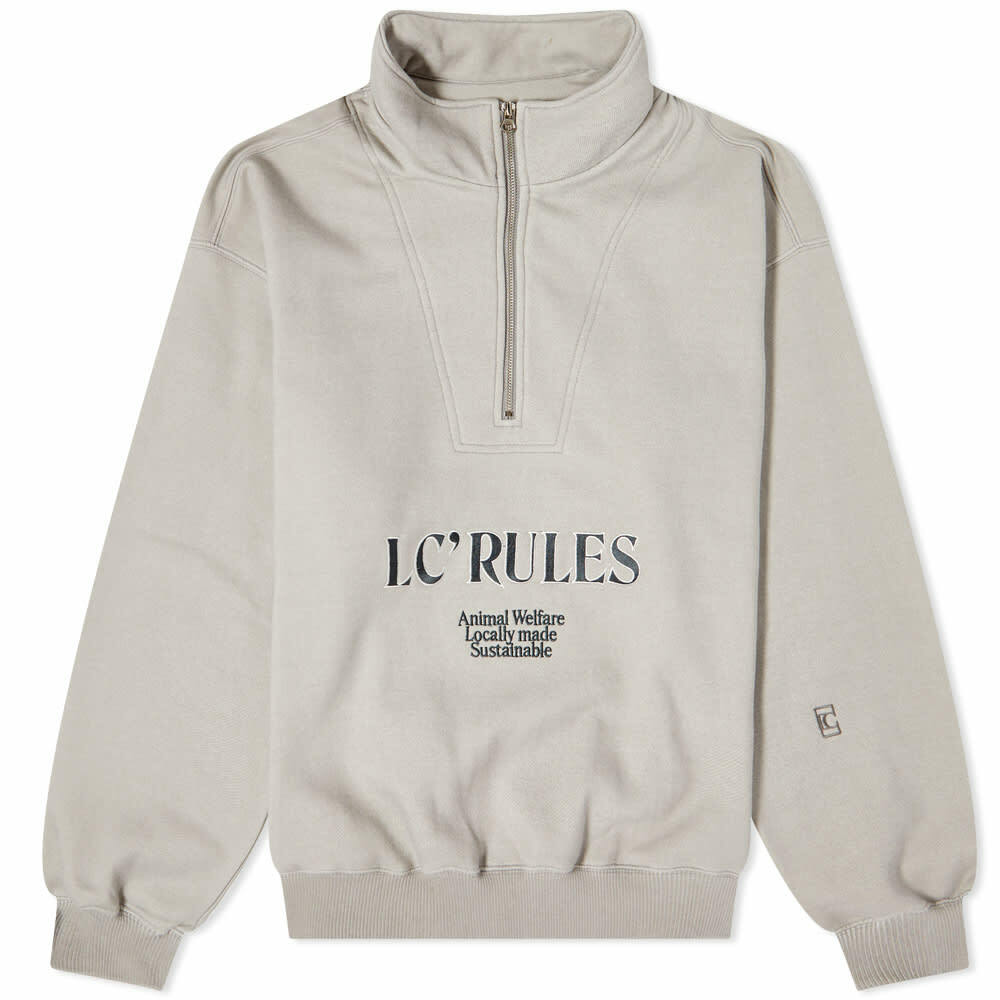 Low Classic Women's Half Zip Sweat in Light Grey Low Classic