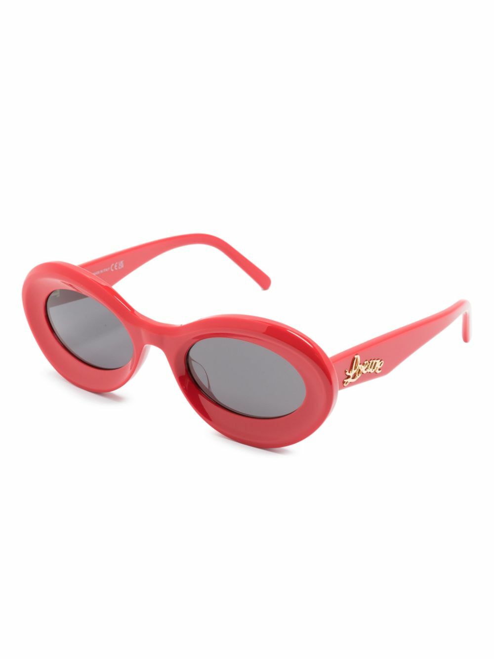 LOEWE EYEWEAR X Paula's Ibiza Red Loop Oval-Frame Sunglasses Loewe
