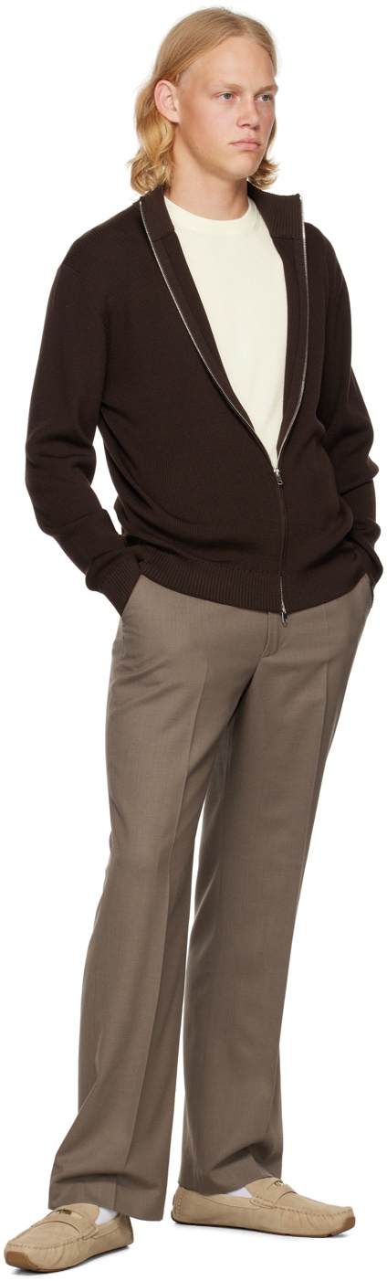 Second/Layer Off-White Crewneck Vest Second/Layer