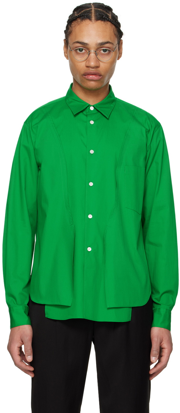 Comme des Garçons Homme Plus Green Vented Shirt Comme des Garcons Homme ...