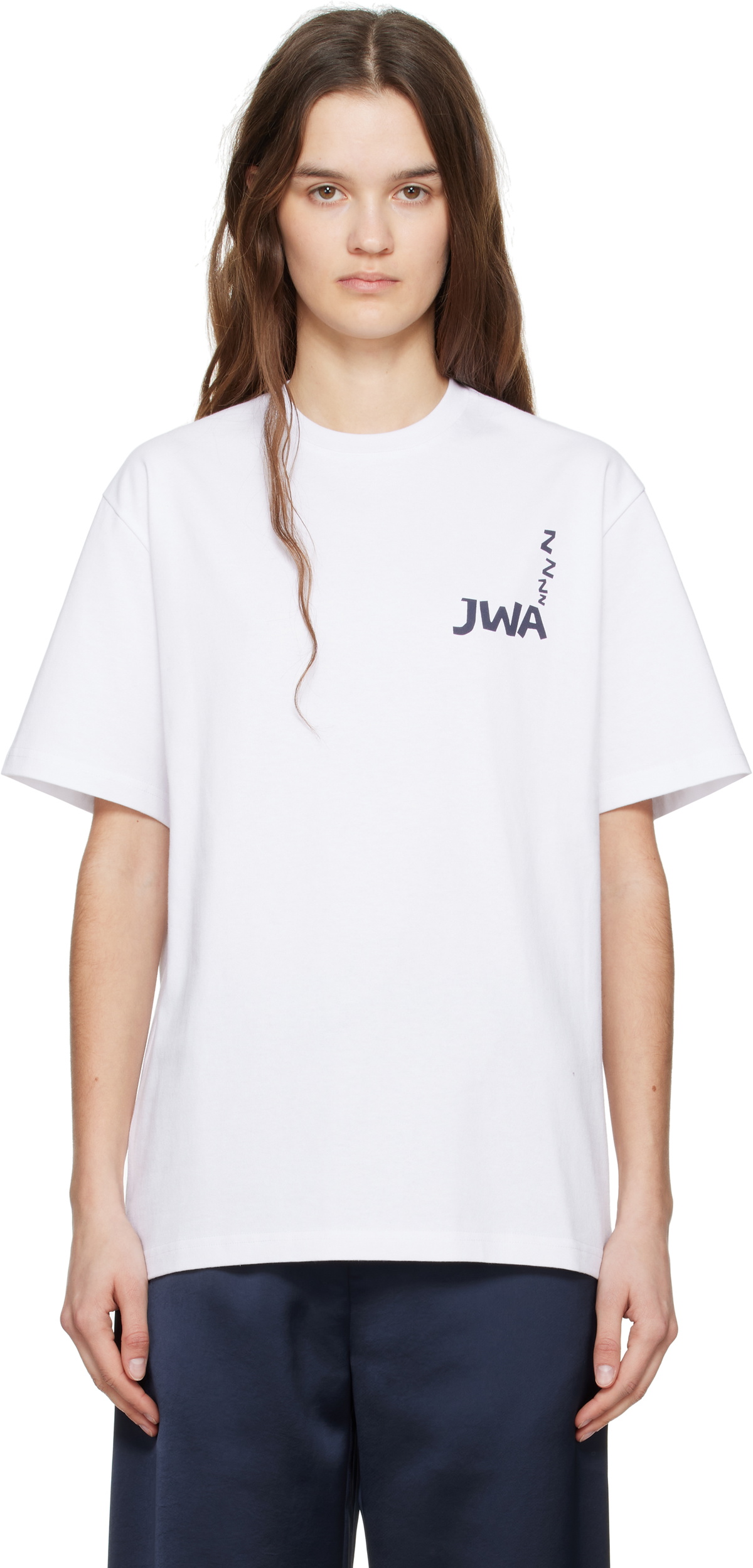 JW Anderson White JWA Back Print T-shirt JW Anderson