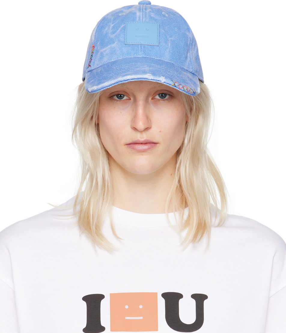 Acne Studios Blue Patch Cap Acne Studios