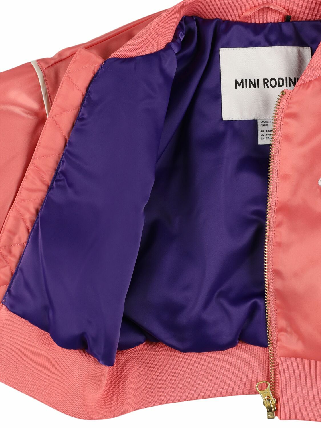 MINI RODINI Printed Satin Bomber Jacket Mini Rodini