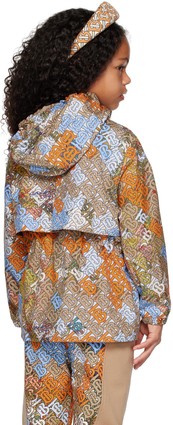 Burberry Kids Beige Monogram Jacket Burberry