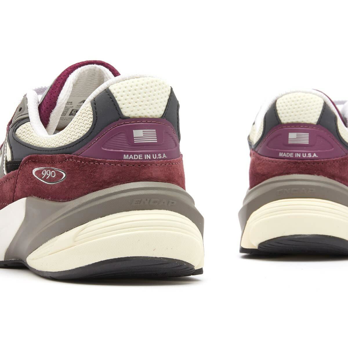 New Balance U990TF6 in Cream/Purple New Balance