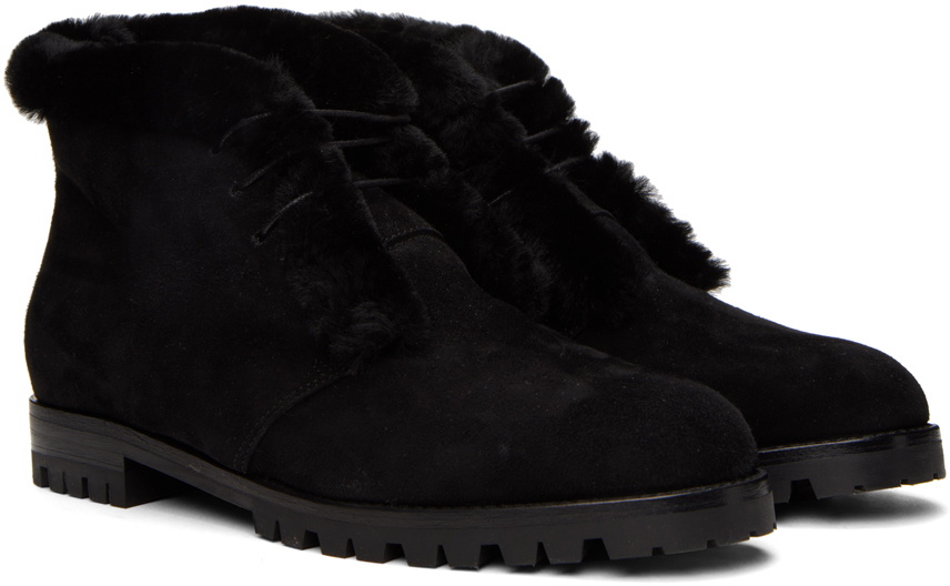 Manolo Blahnik Black Mircus Ankle Boots Manolo Blahnik
