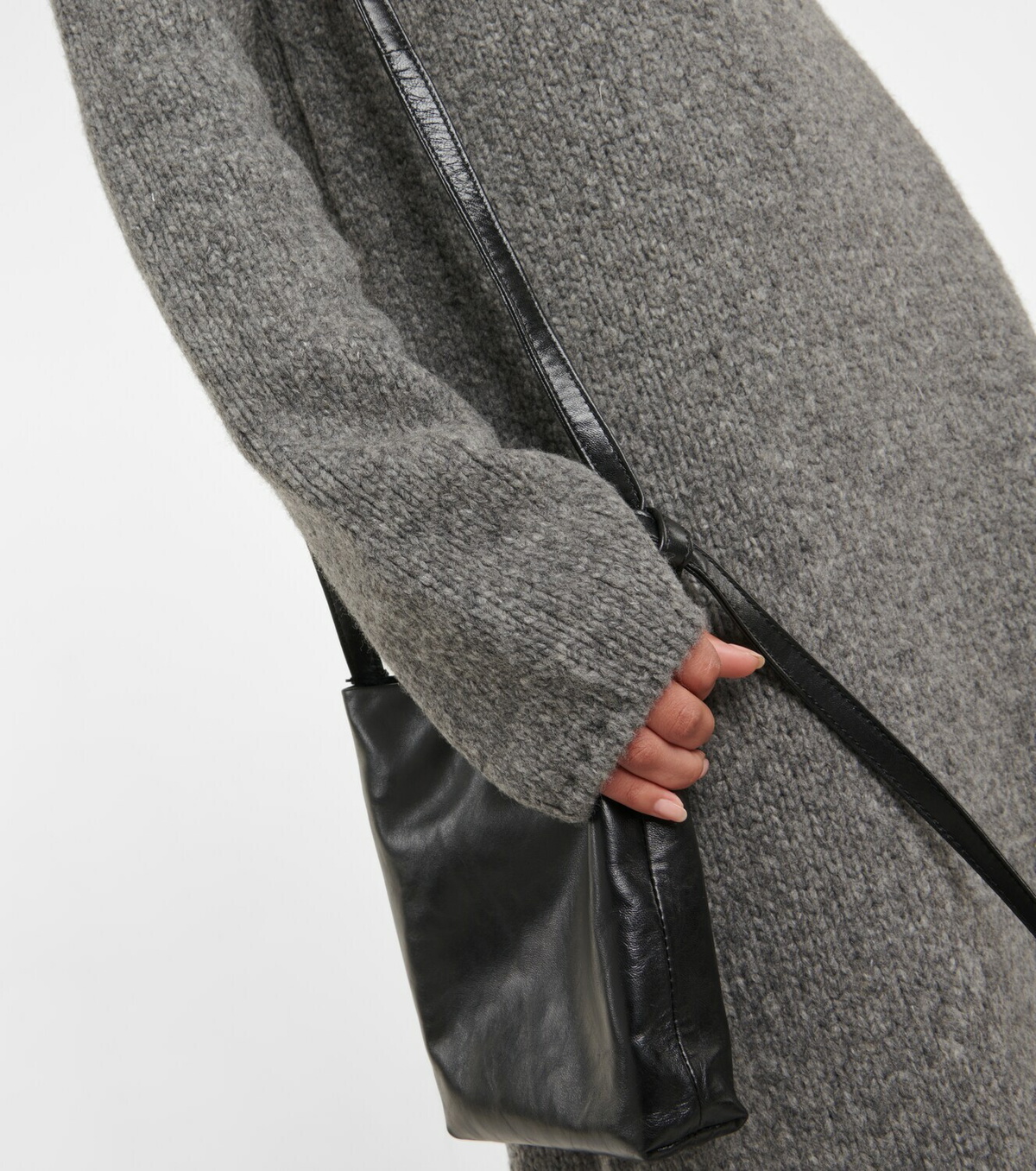 Ann Demeulemeester - Wool-blend turtleneck sweater dress Ann Demeulemeester