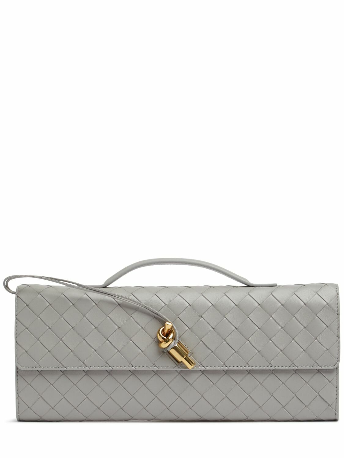 BOTTEGA VENETA Andiamo Leather Top Handle Clutch Bottega Veneta