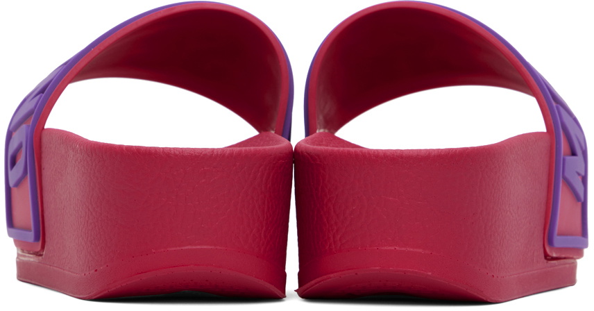 Moschino Pink Platform Pool Slides Moschino